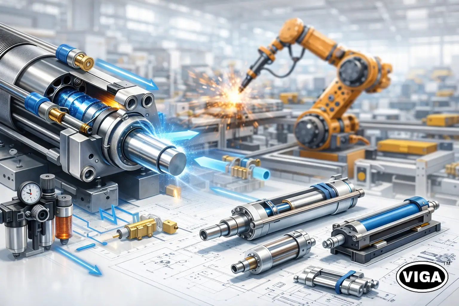 Pneumatic Cylinder Guide for Beginners | Working & Types - Vinod Gautam ...