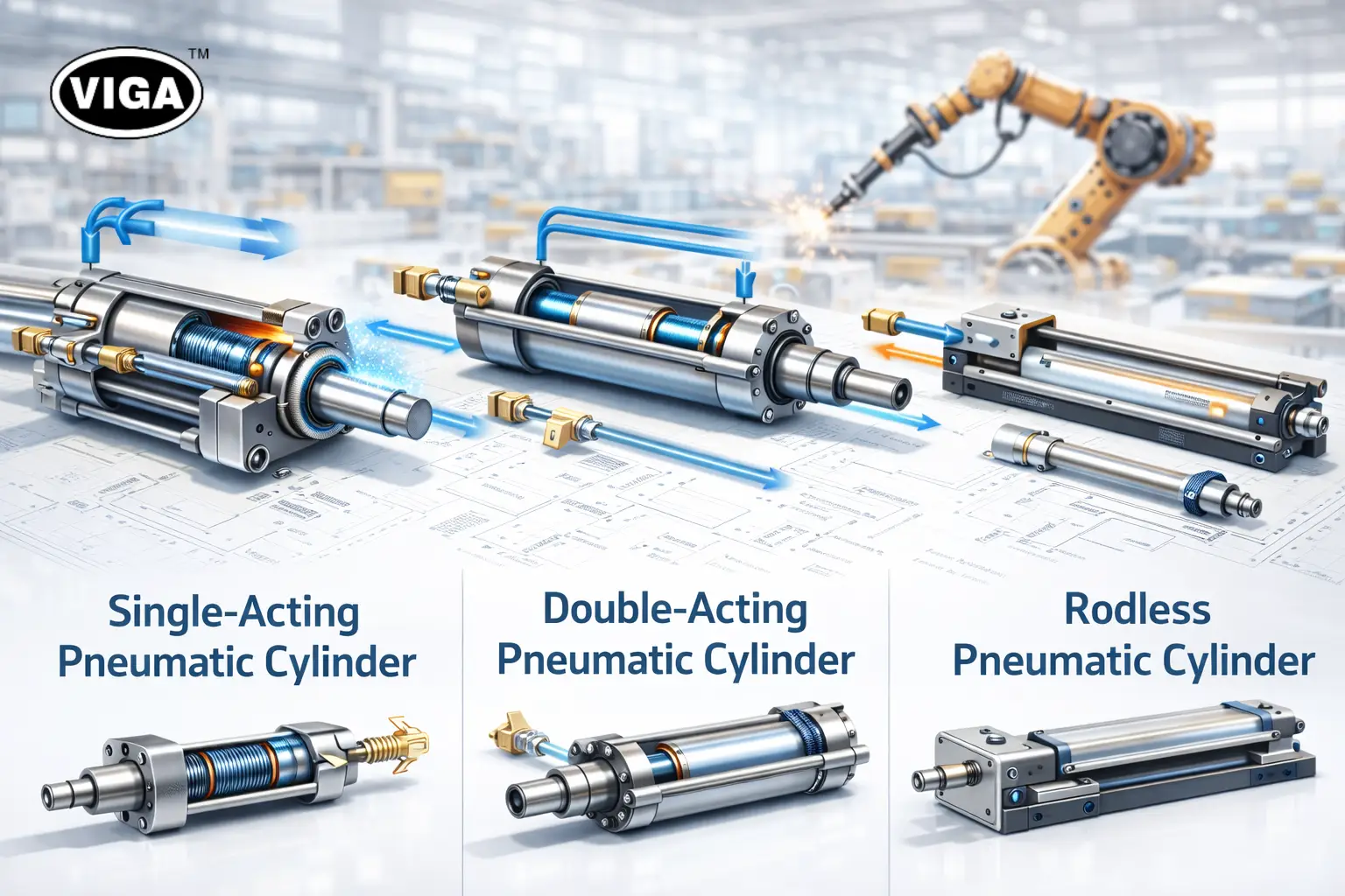 Pneumatic Cylinder Guide for Beginners | Working & Types - Vinod Gautam ...